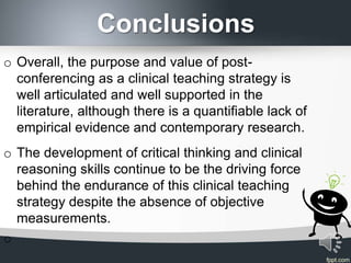 Clinical post conference - lay audience presentation - vo | PPTX