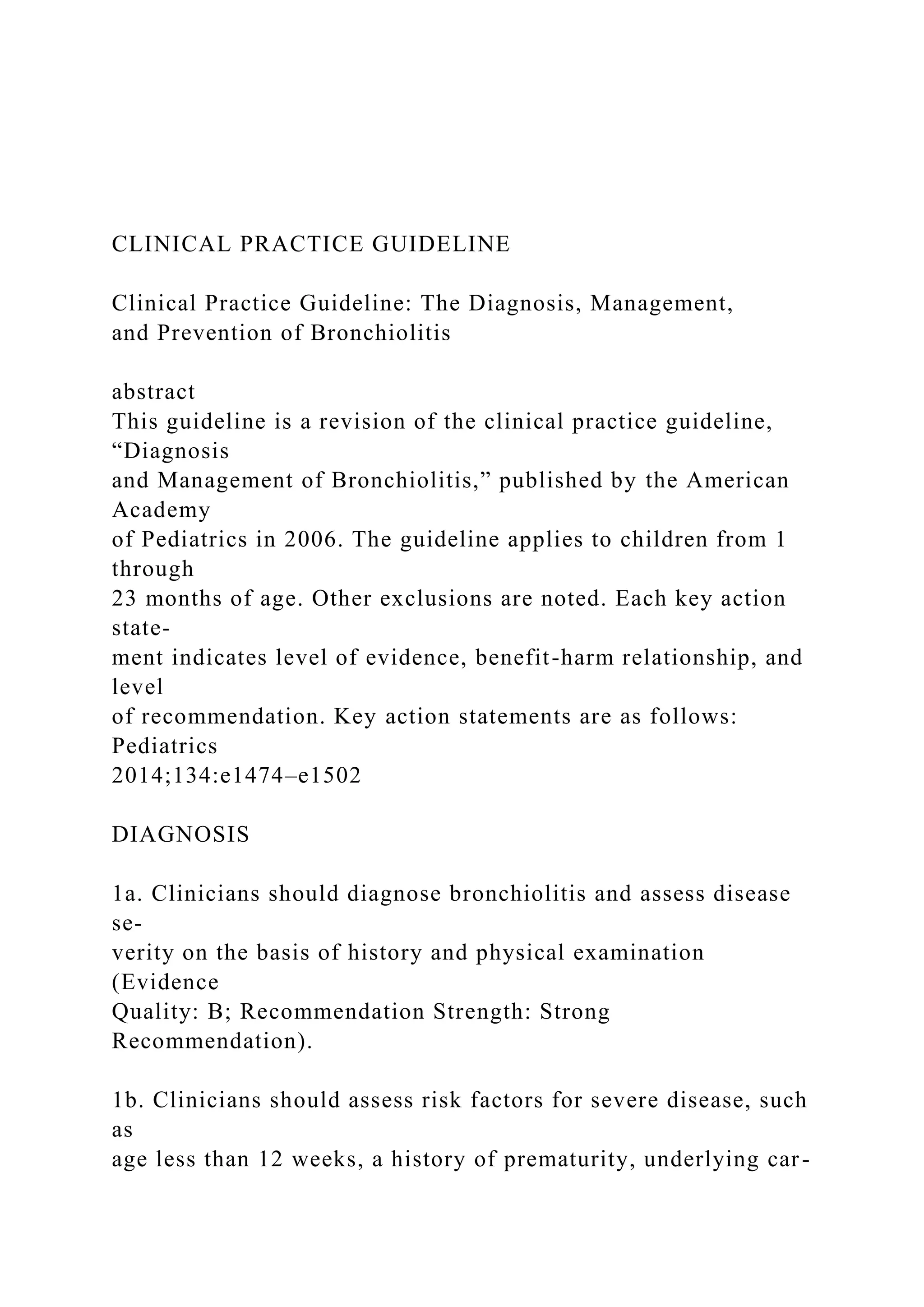CLINICAL PRACTICE GUIDELINEClinical Practice Guideline Th.docx