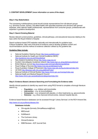 Clinical practice guidelines | PDF