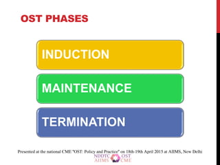 Clinical practice guidelines for buprenorphine and methadone based ost ...