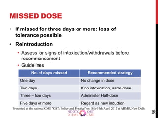 Clinical practice guidelines for buprenorphine and methadone based ost ...