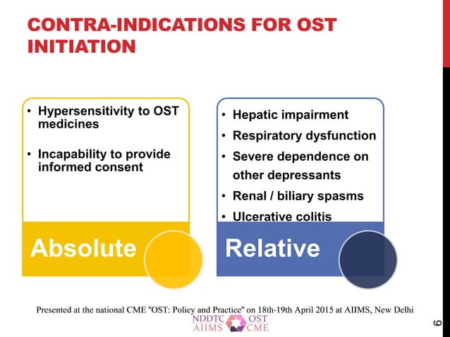 Clinical practice guidelines for buprenorphine and methadone based ost ...