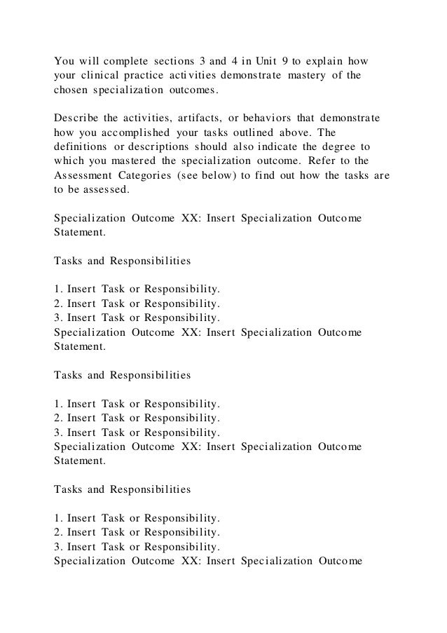 Clinical Practice Portfolio Proposal TemplateThis proposal | PDF