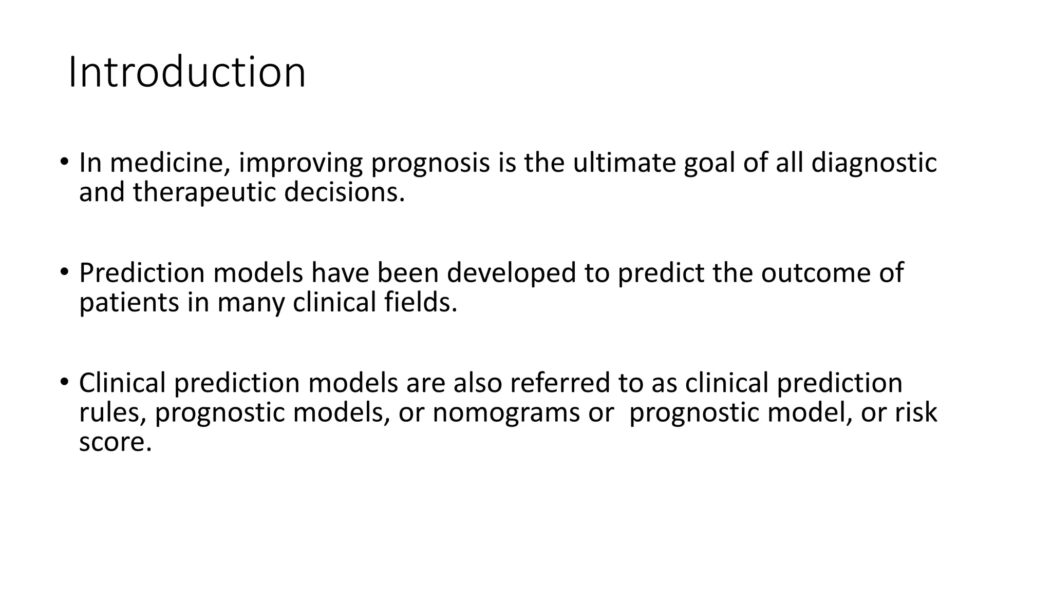 Clinical Prediction Models Pptx Heart And Cardiovascular Diseases
