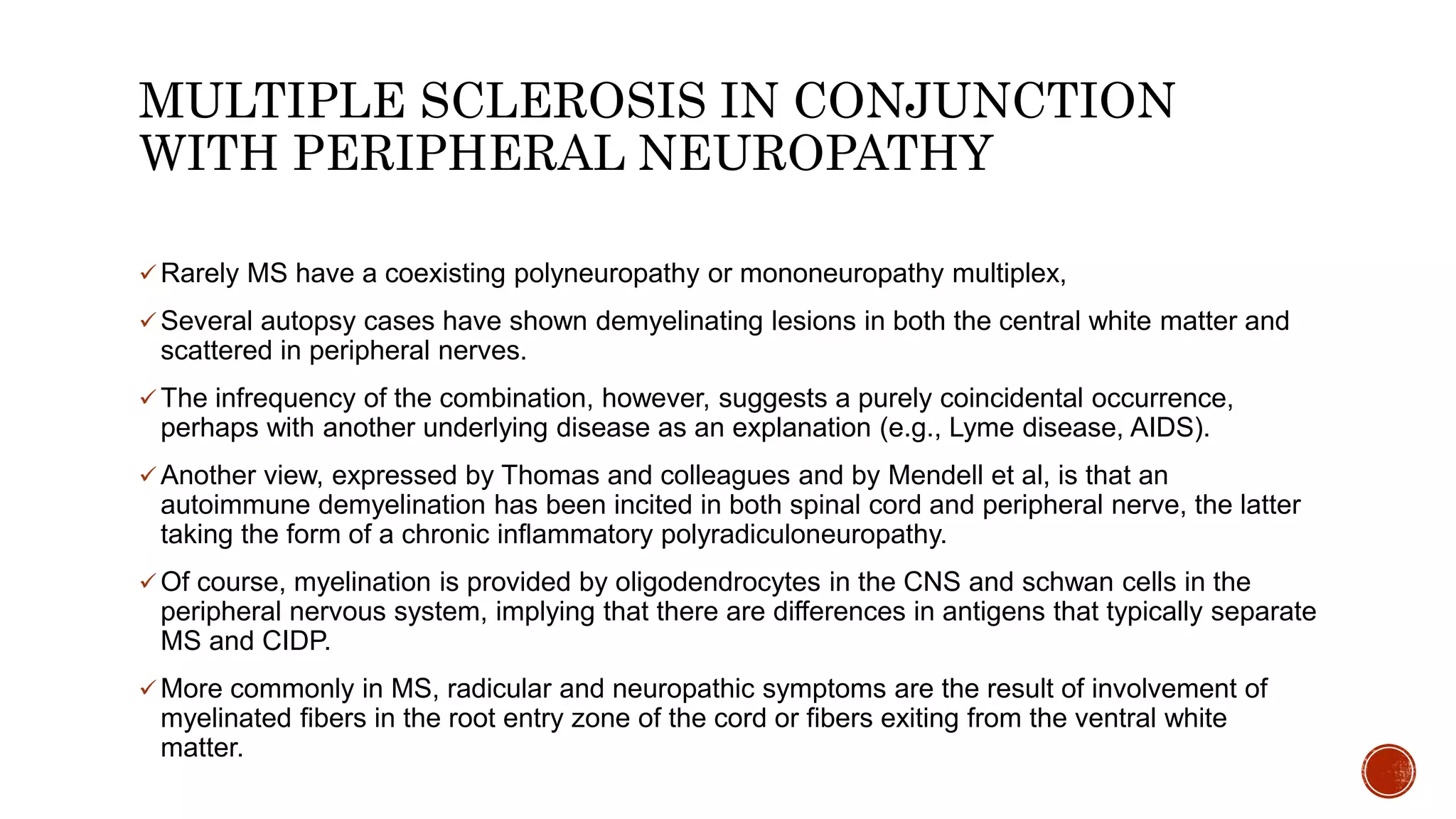 Clinical presentation on multiple sclerosis | PPTX