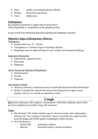 Clinical Diagnosis of Respiratory Diseases | PPT