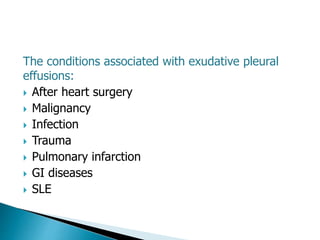 Clinical presentation of a patient with pleural effusion | PPTX
