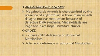 Clinical Presentation Of Megaloblastic Anemia.pptx | Blood Disorders ...