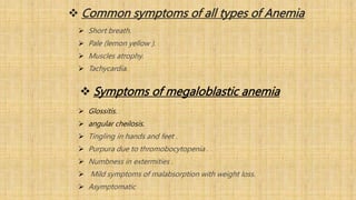 Clinical Presentation Of Megaloblastic Anemia.pptx