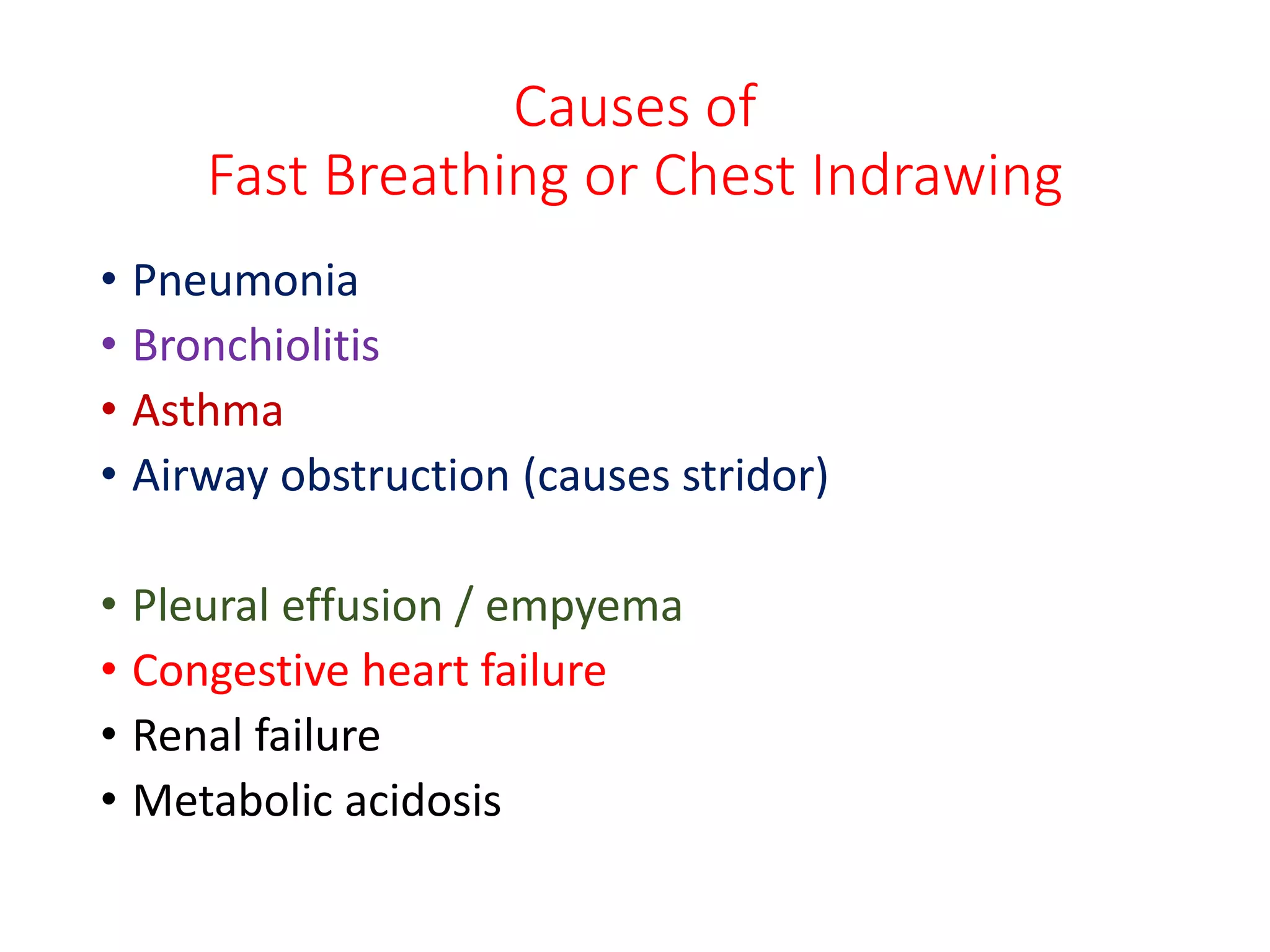 Clinical presentation of respiratory diseases 2021 | PDF