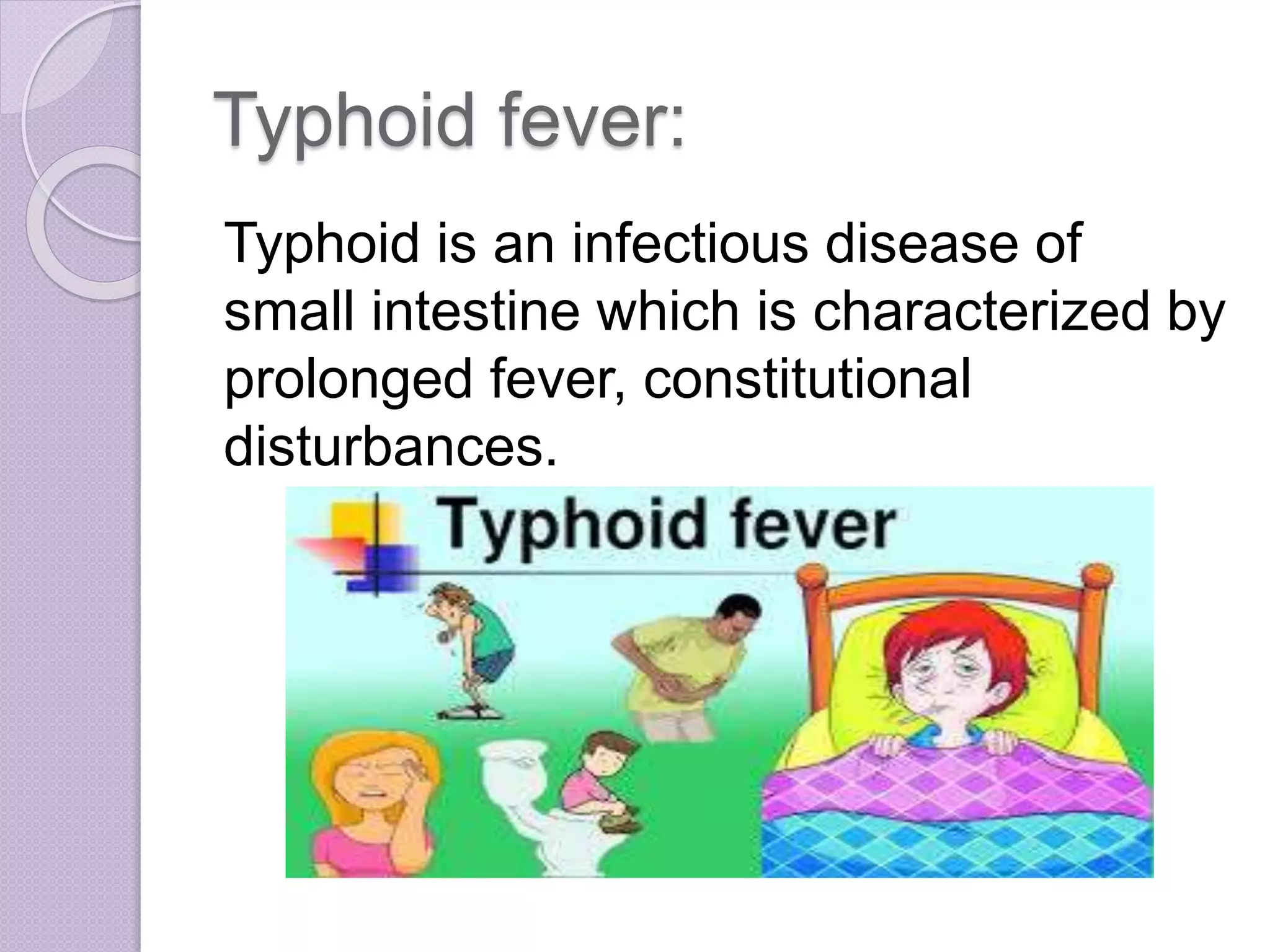 Clinical presentation on enteric fever | PPTX