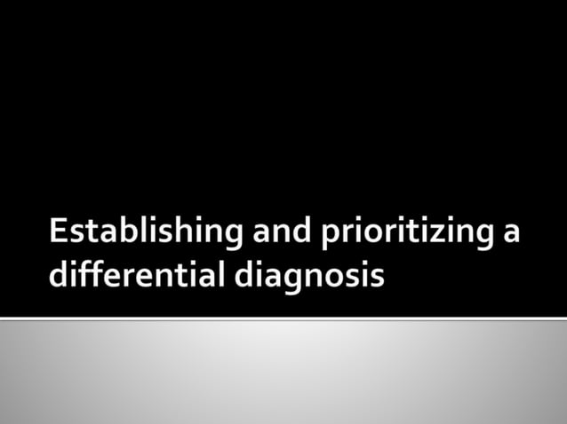 Clinical problem solving and illness scripts | PPTX