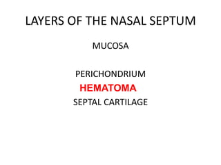 Clinical procedures: Septal/Auricular Hematoma | PPTX