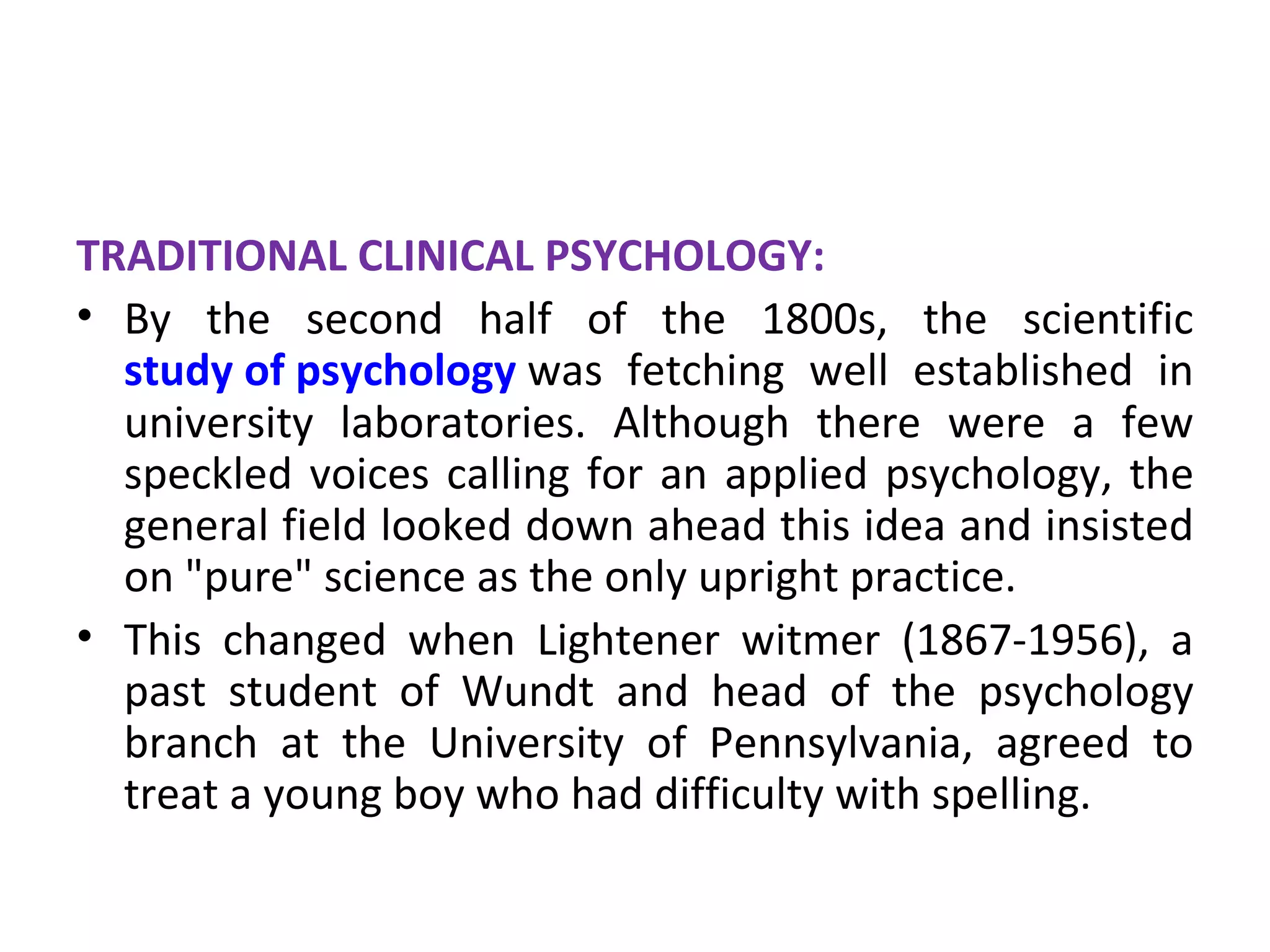 Clinical psychology | PPT