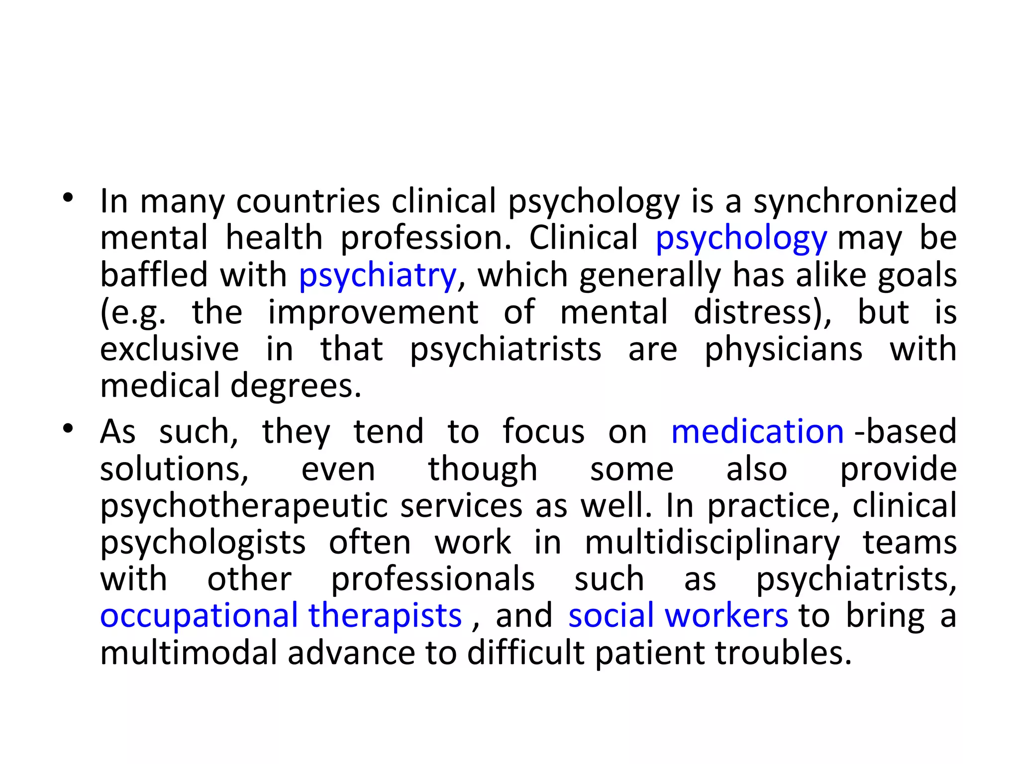 Clinical psychology | PPT