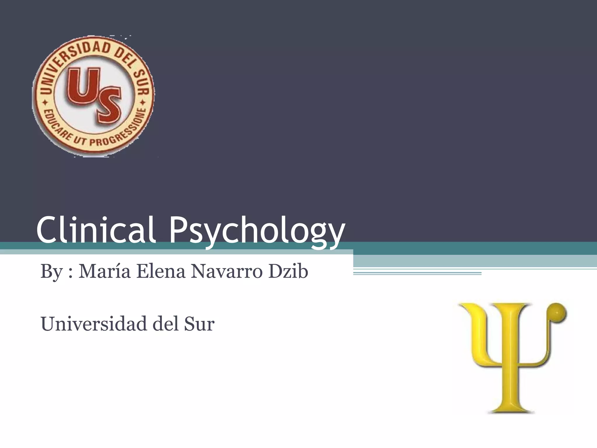 Clinical psychology | PPT