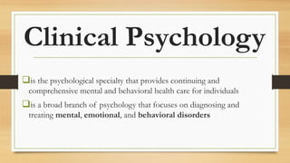 Clinical psychology | PPT