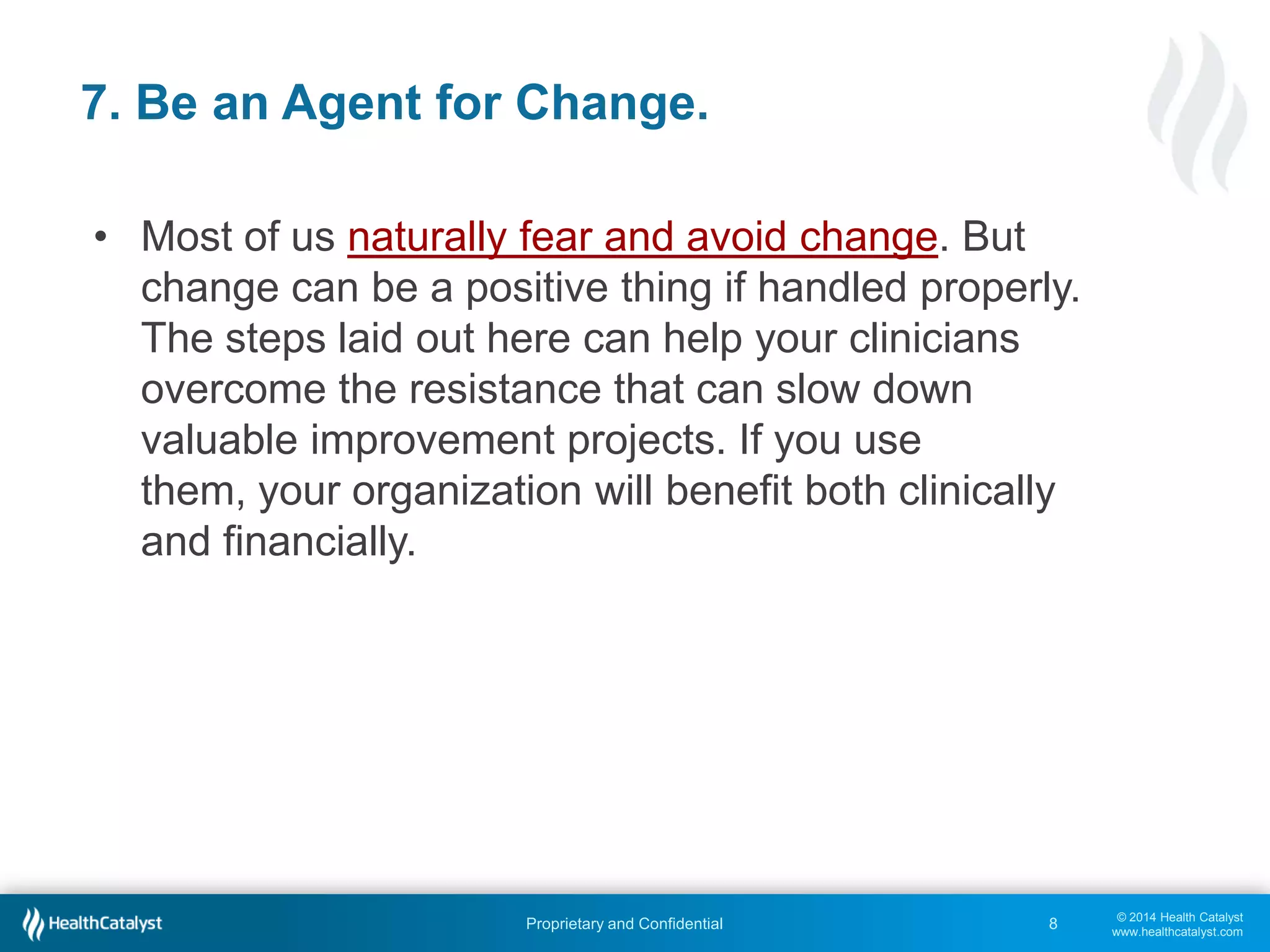 Clinical Quality Improvement - Dr. Croston's 7 Tips | PPTX