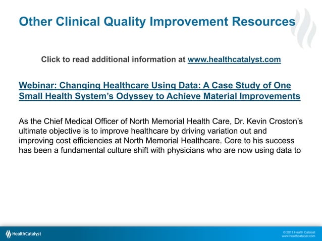 Clinical Quality Improvement - Dr. Croston's 7 Tips | PPTX