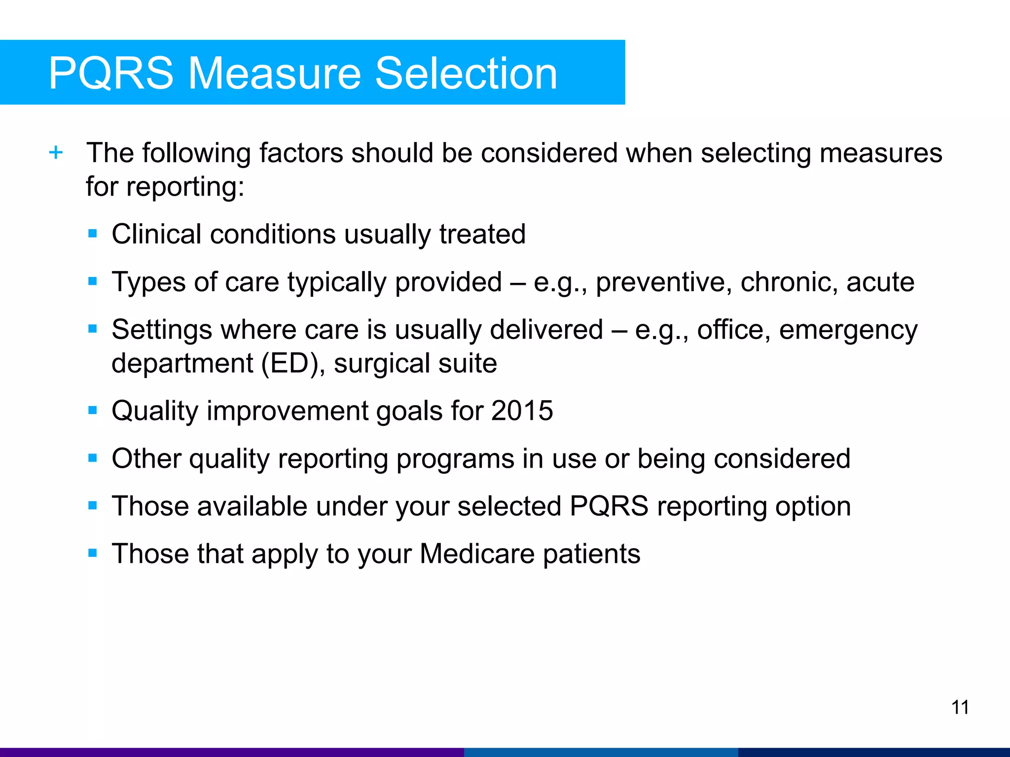 Clinical quality measures and PQRS reporting with Practice Fusion | PPTX