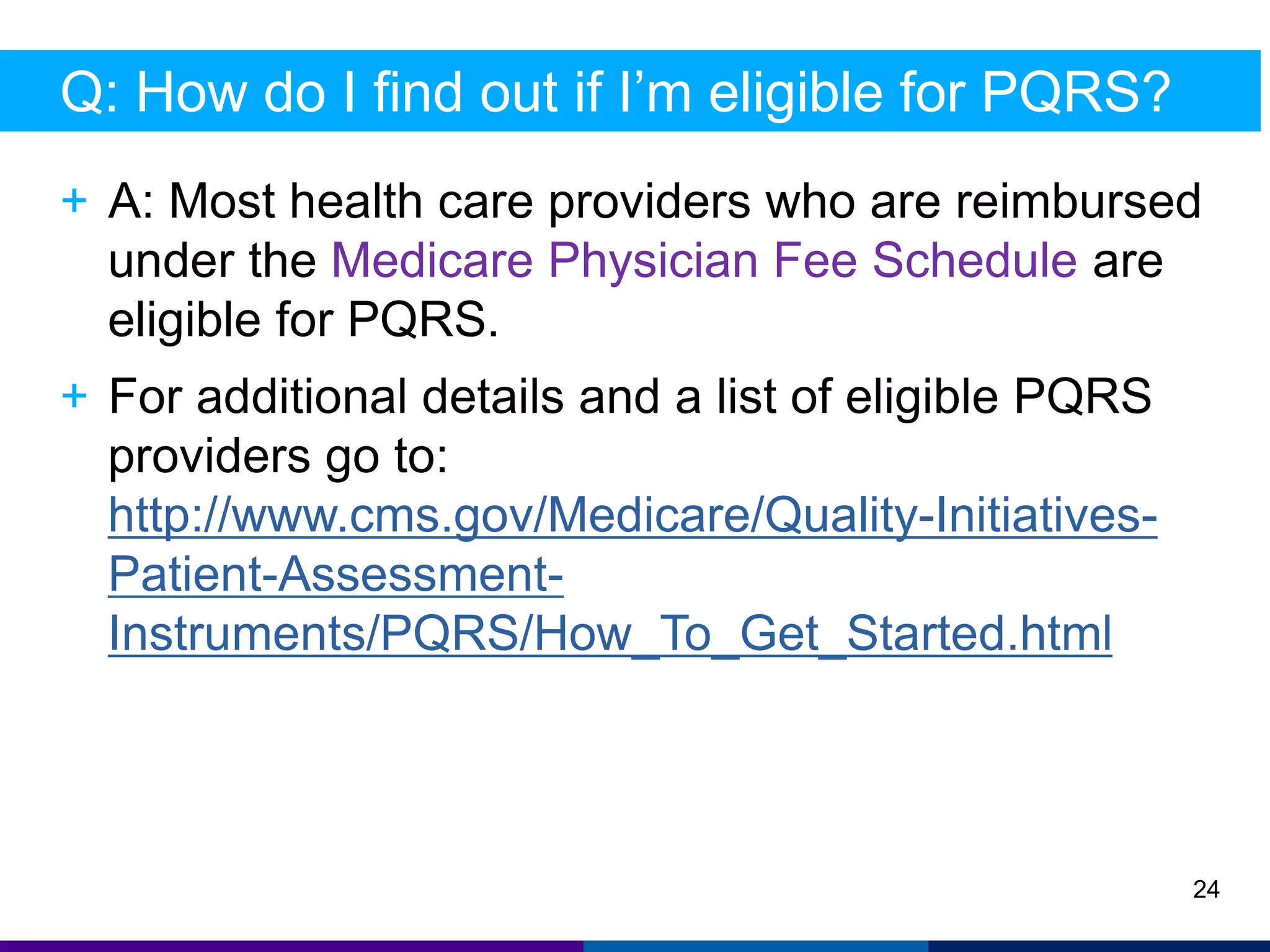 Clinical quality measures and PQRS reporting with Practice Fusion | PPTX