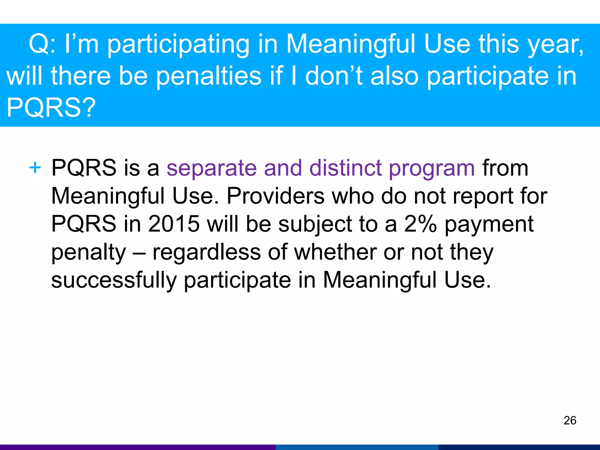 Clinical quality measures and PQRS reporting with Practice Fusion | PPTX