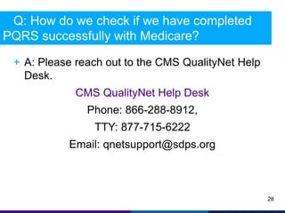 Clinical quality measures and PQRS reporting with Practice Fusion | PPTX