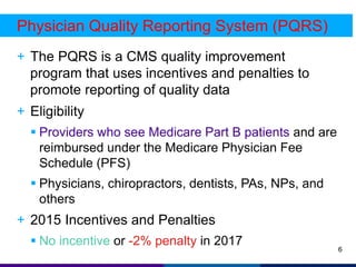 Clinical quality measures and PQRS reporting with Practice Fusion | PPTX