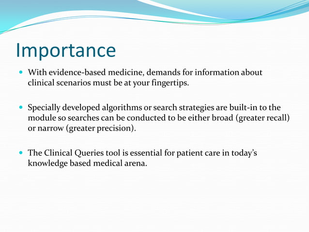 Clinical queries version 5 | PPT