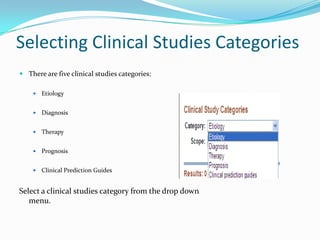 Clinical queries version 5 | PPT