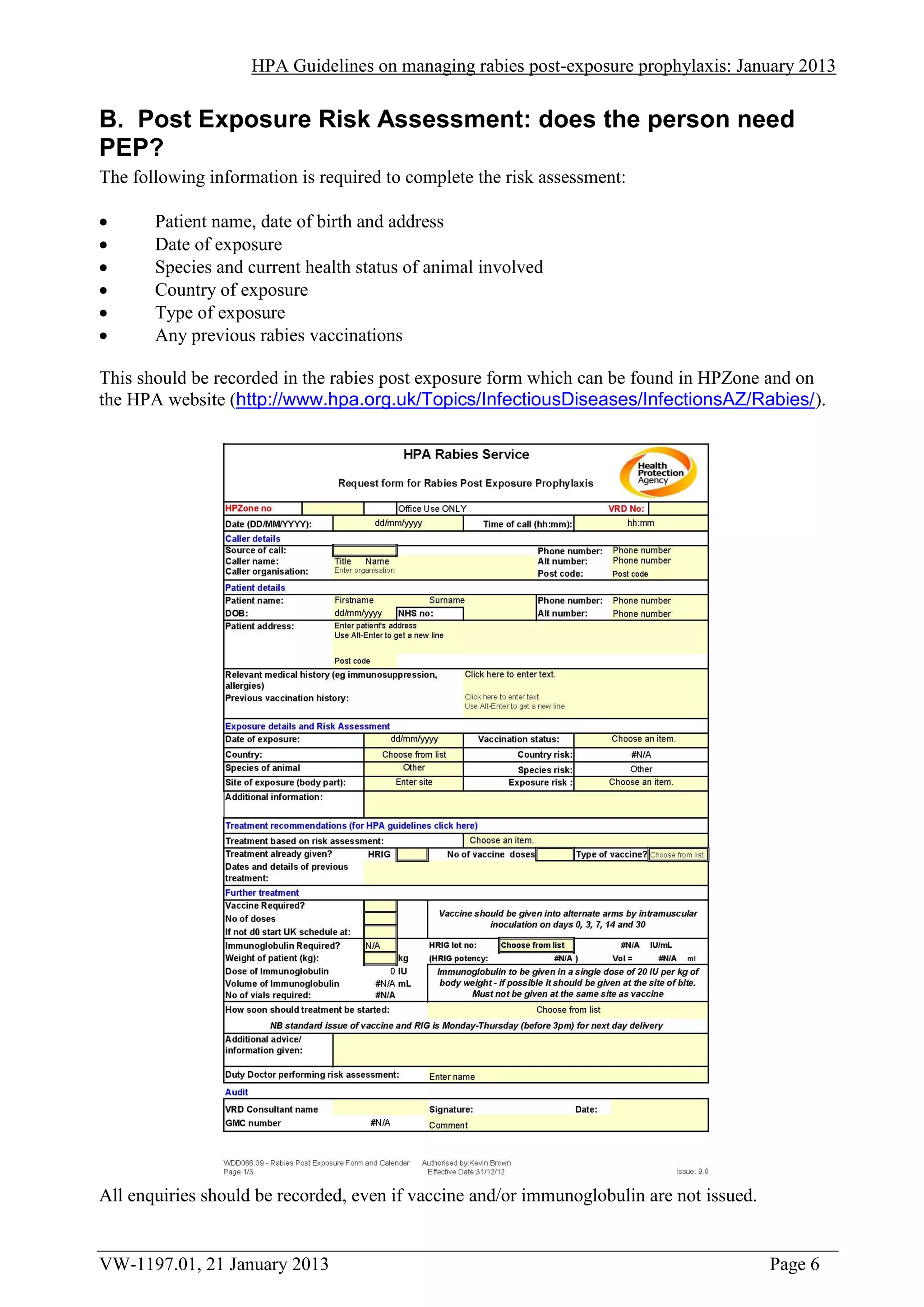 Clinical rabies service jan 2013 final | PDF