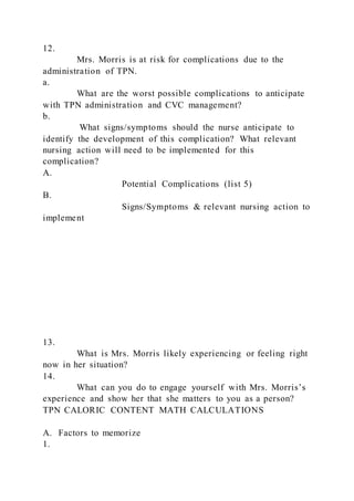 Clinical Reasoning Case Study Total Parenteral NutritionName ____.docx ...