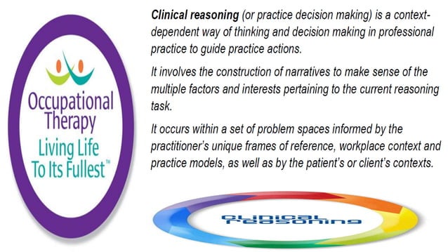 Clinical Reasoning in Occupational Therapy part 1 | PPT