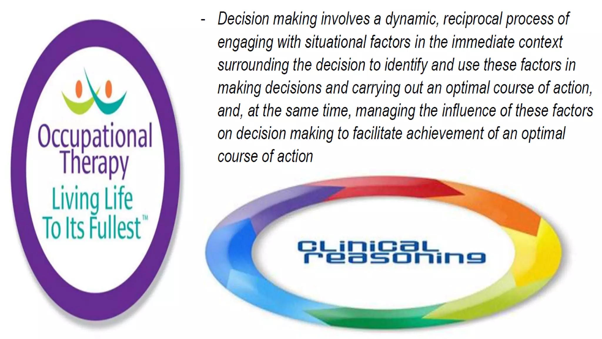 Clinical Reasoning in Occupational Therapy part 2 | PPT | Free Download