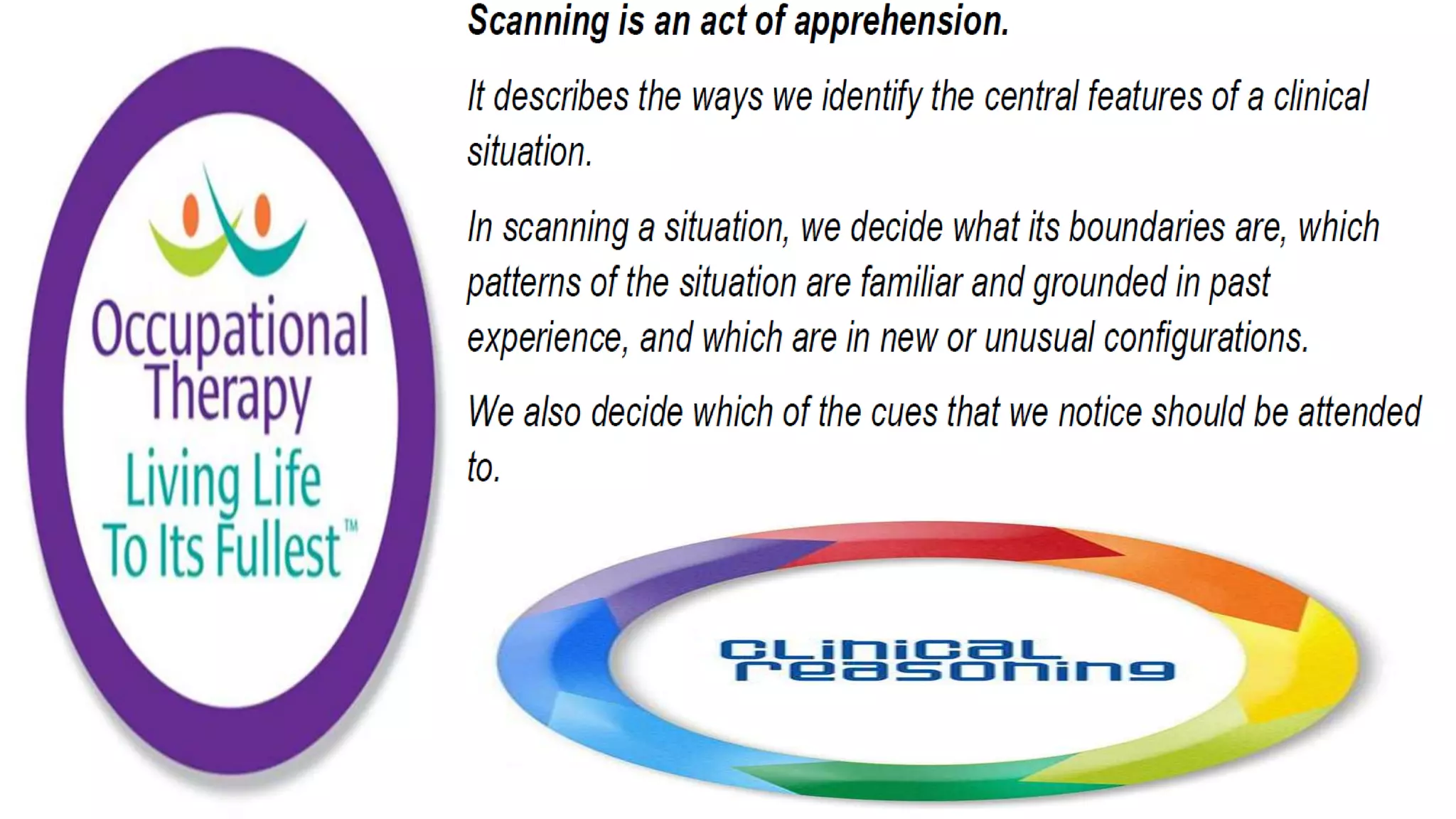 Clinical Reasoning in Occupational Therapy part 2 | PPT | Free Download
