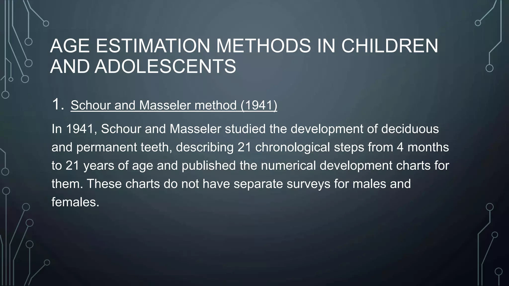 Clinical relevance of chronologic, dental, and skeletal age | PPTX