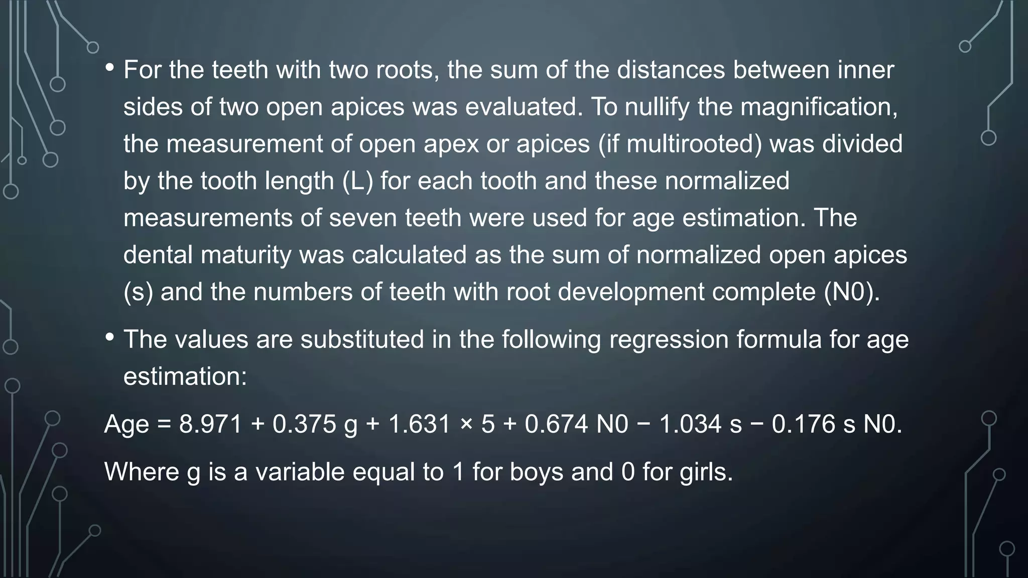 Clinical relevance of chronologic, dental, and skeletal age | PPTX