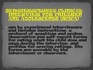 INTERVIEWING AND OBSERVING BEHAVIOR | PPTX | Mental Health | Diseases ...
