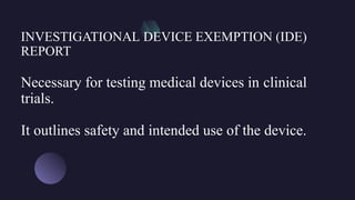reports in clinical trials in pharmaceutical | PPTX