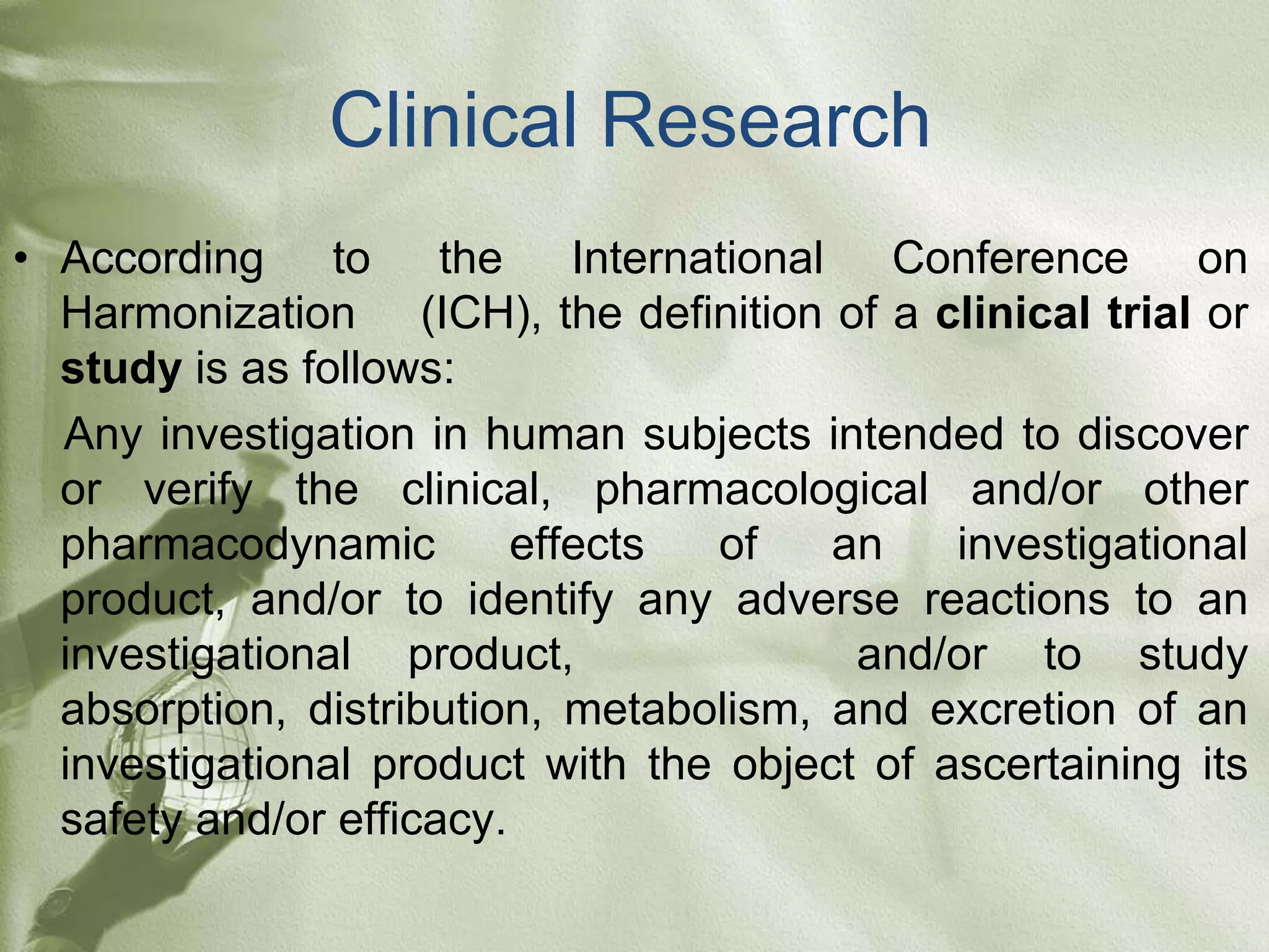 Clinical research | PPTX
