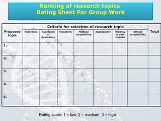 Clinical research ( intro and research question) | PDF