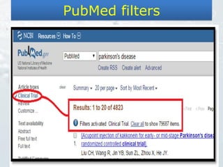Clinical research (literature, protocol elements) | PPT
