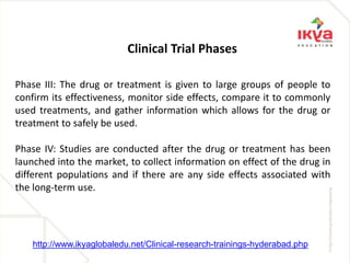 Clinical research and clinical data management - Ikya Global | PPTX