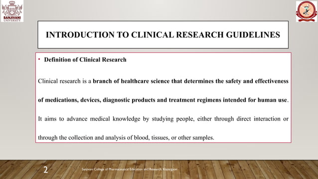 Clinical Research Guidelines & Regulatory Framework.pptx