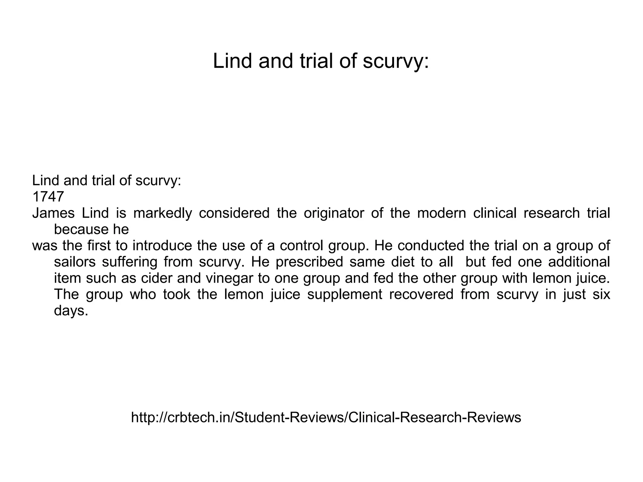 Clinical research history | PPT