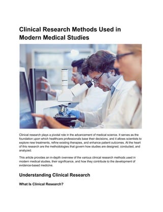 Clinical Research Methods Used in Modern Medical Studies.pdf