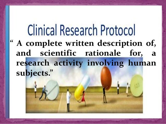 Clinical research protocol