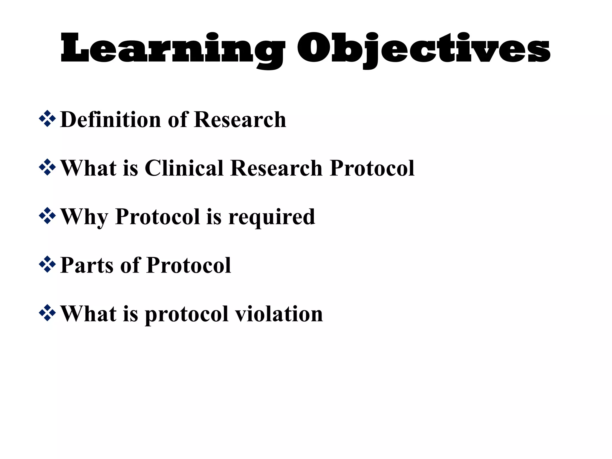 Writing of Research protocol | PDF