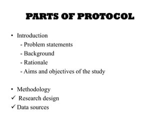 Writing of Research protocol | PDF