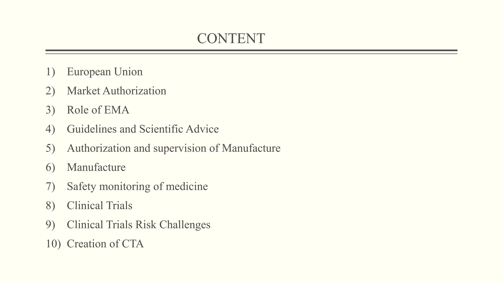 CLINICAL_RESEARCH_REGULATIONS_IN_EUROPIAN_UNION_(_EMA[1] - Read-Only.pptx